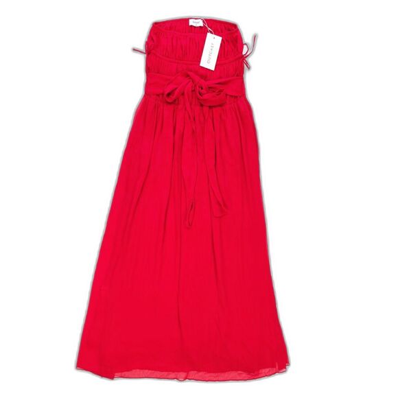 Outcast | Skirts | Nwt Outcast Lubela Maxi Skirt Red Romantic Resort ...